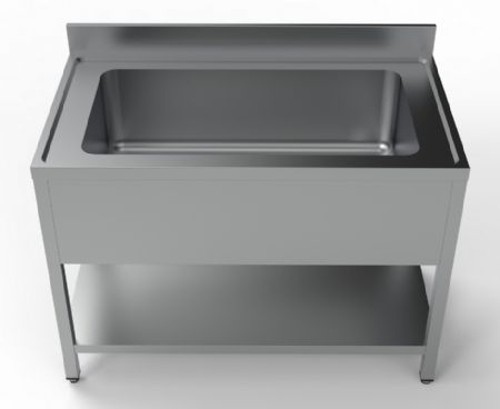 Plonges inox 1 bac Plonge pro 1 bac de longueur 960mm - 1200x700x850 | 7333.1300 | COMBISTEEL