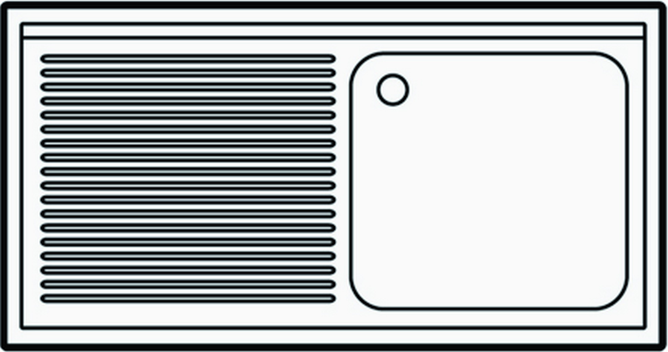 Plonges inox 1 bac Plonge pro avec étagère démontable 1 bac à droite - 1200x700x850mm | 7452. ...