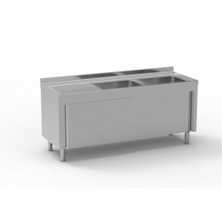 Plonges inox 2 bacs | BBR CHR Plonge et table inox